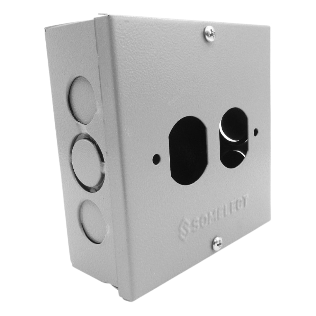 CAJA METÁLICA TOMA LEVITON 12X12X5 - Ferrocables